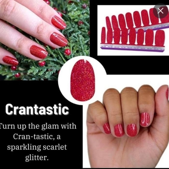 Color Street | Makeup | Color Street Crantastic Red Sparkly Nail Polish ...